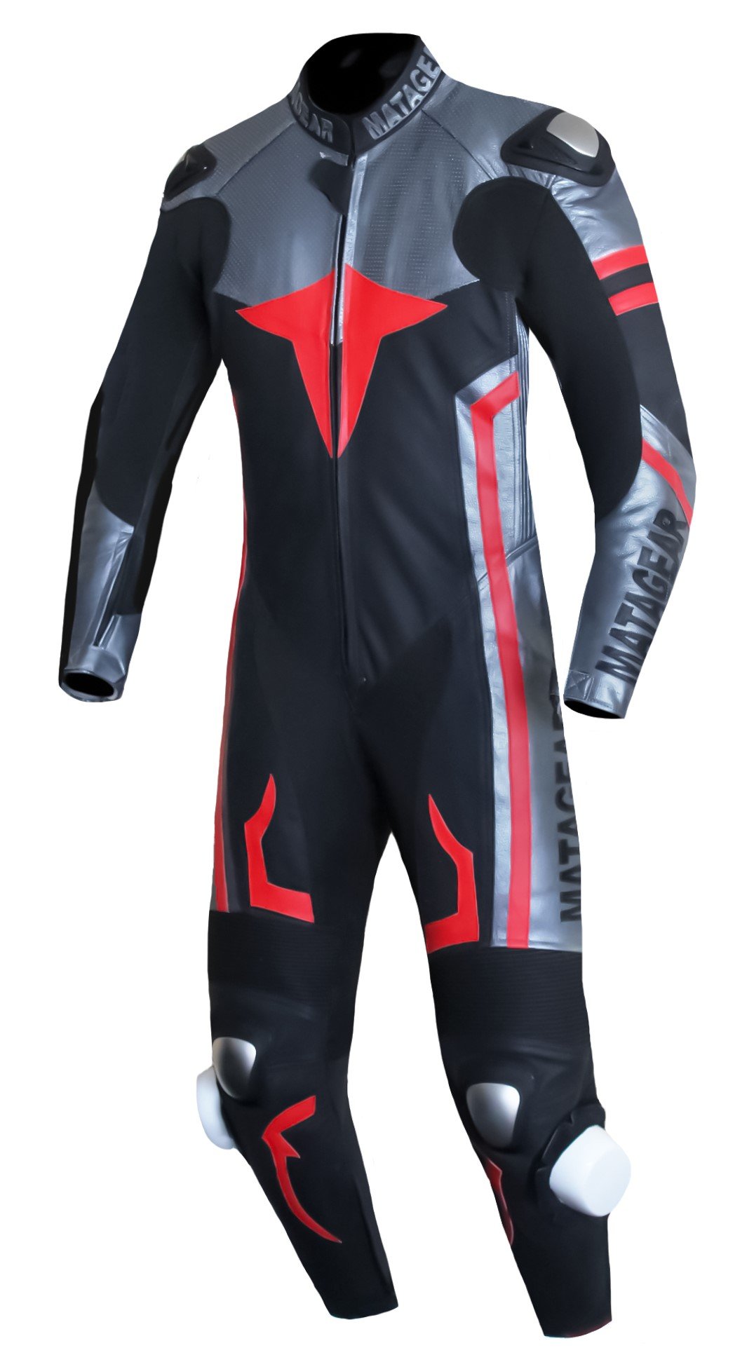 Matagear MG396 One Piece Motorcycle Riding Kangaroo Leather Suit - MATAGEAR